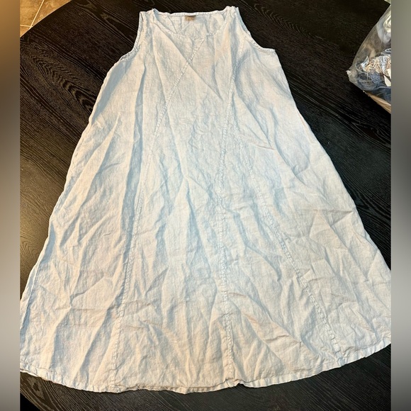 Match point | Dresses | Match Point Usa Grey Linen Dress Mlxl | Poshmark